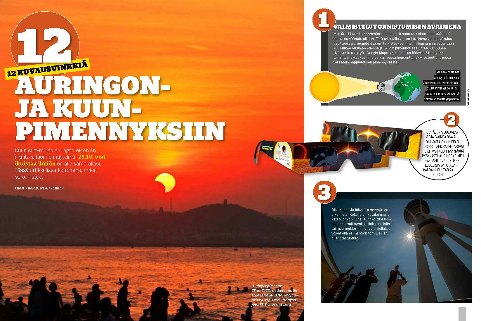 12 vinkkiä auringon- ja kuunpimennyksen kuvaamiseen | digi-kuva.fi