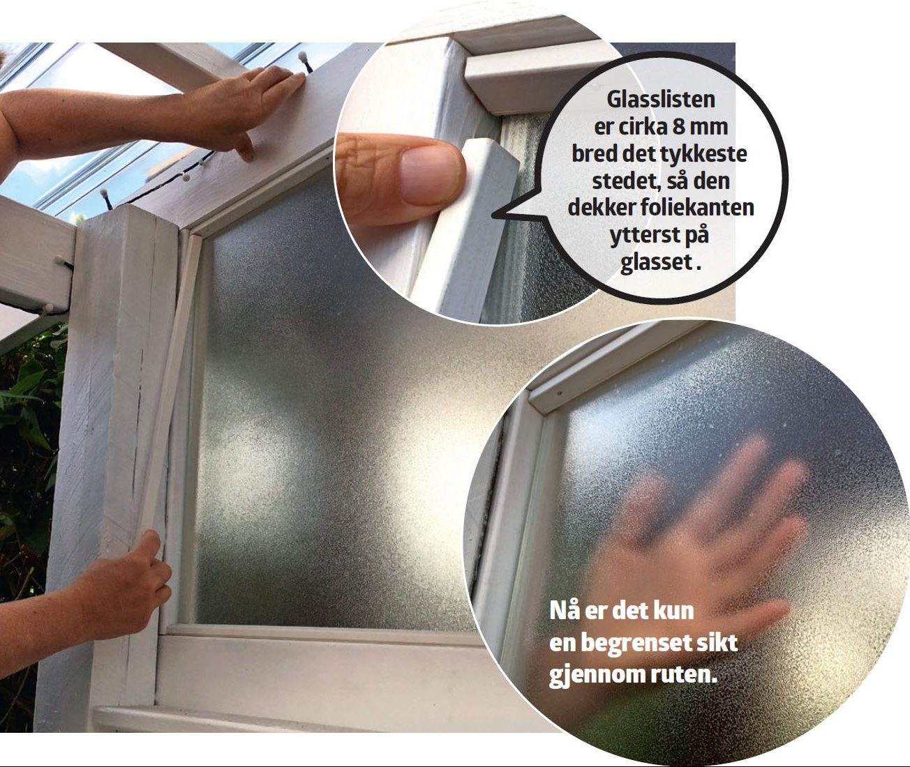 Frostet glass i metermål | Gjør Det Selv