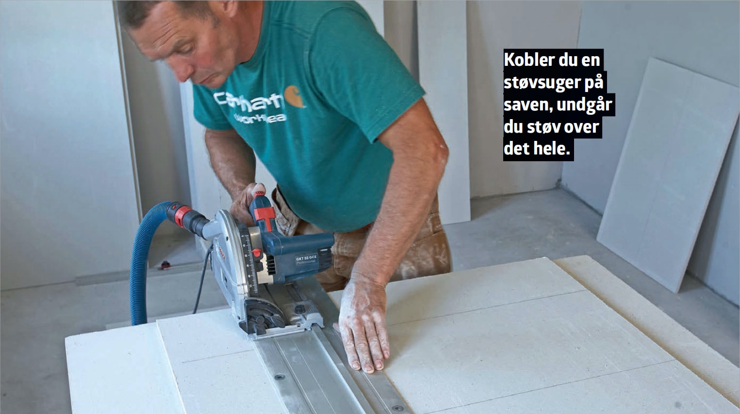 Skruefast og fugtsikker skillevæg af fibergips | Gør Det Selv