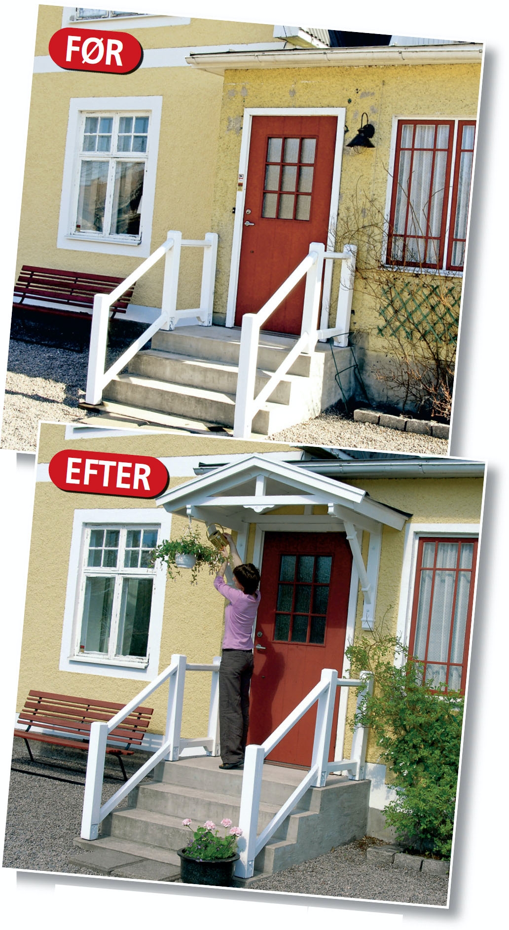 Byg et halvtag og beskyt din dør | goerdetselv.dk