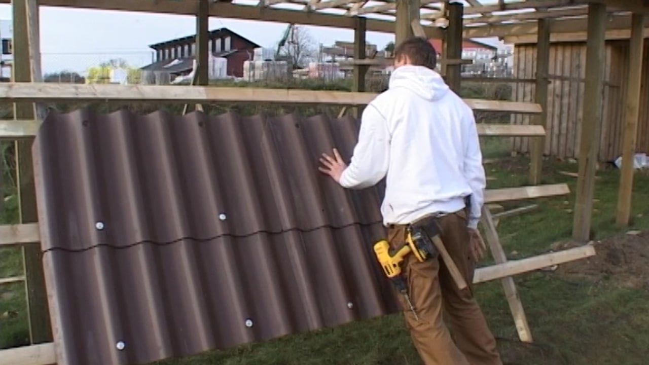 Læg tag med tagplader | Gør Det Selv