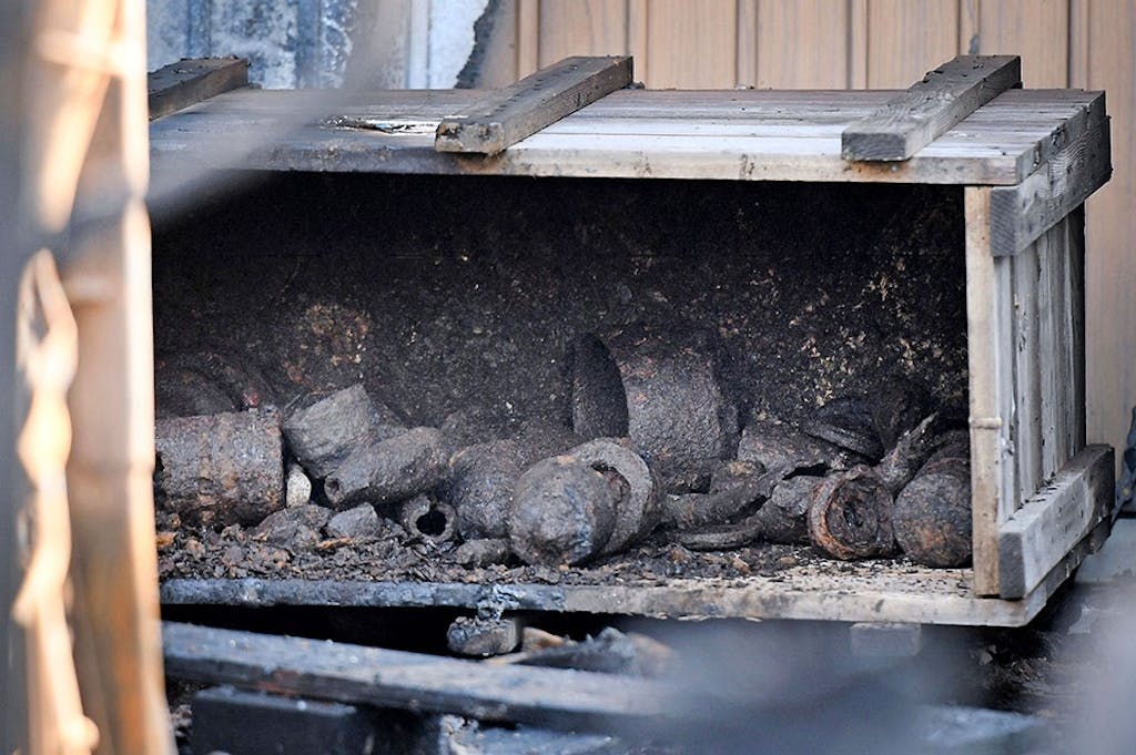 Granater från andra världskriget exploderade i garage | varldenshistoria.se