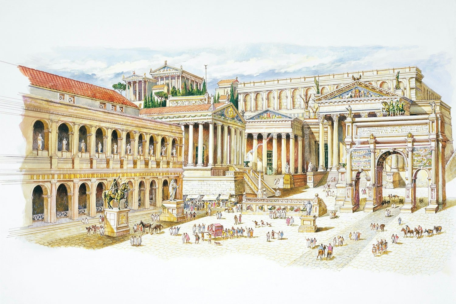 Tre dødsfiender delte makten i Roma | Historienet.no