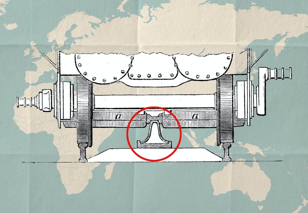 Posten nåede hurtigt fra London til Indien pga. Fréjus-tunnellen ...