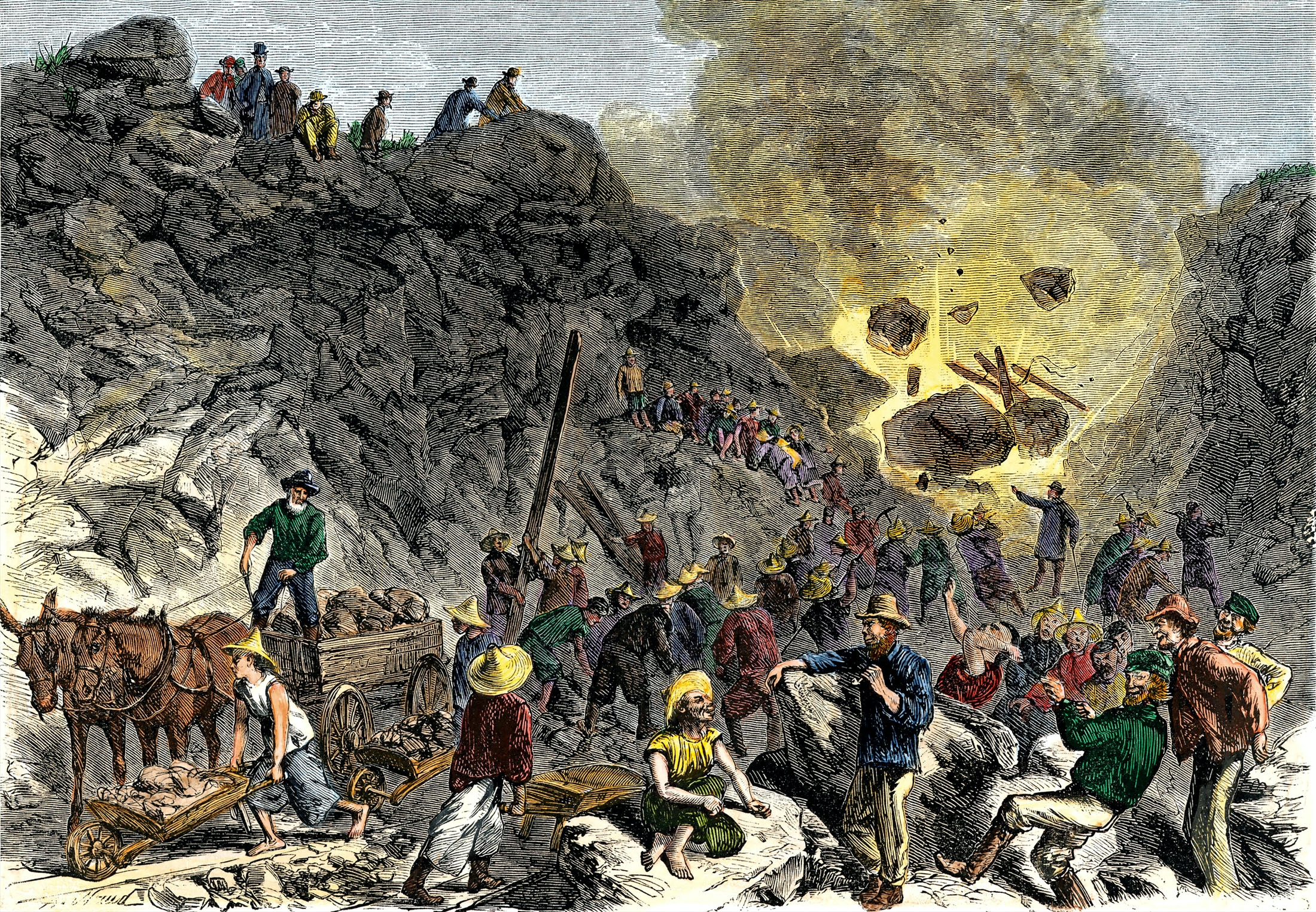 Den transkontinentale jernbane ble bygget av kinesere | Historienet.no