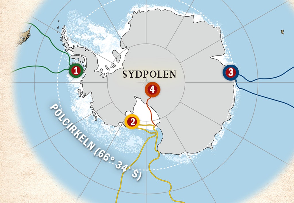 Amundsen och Scott kämpade på liv och död om att nå Sydpolen ...