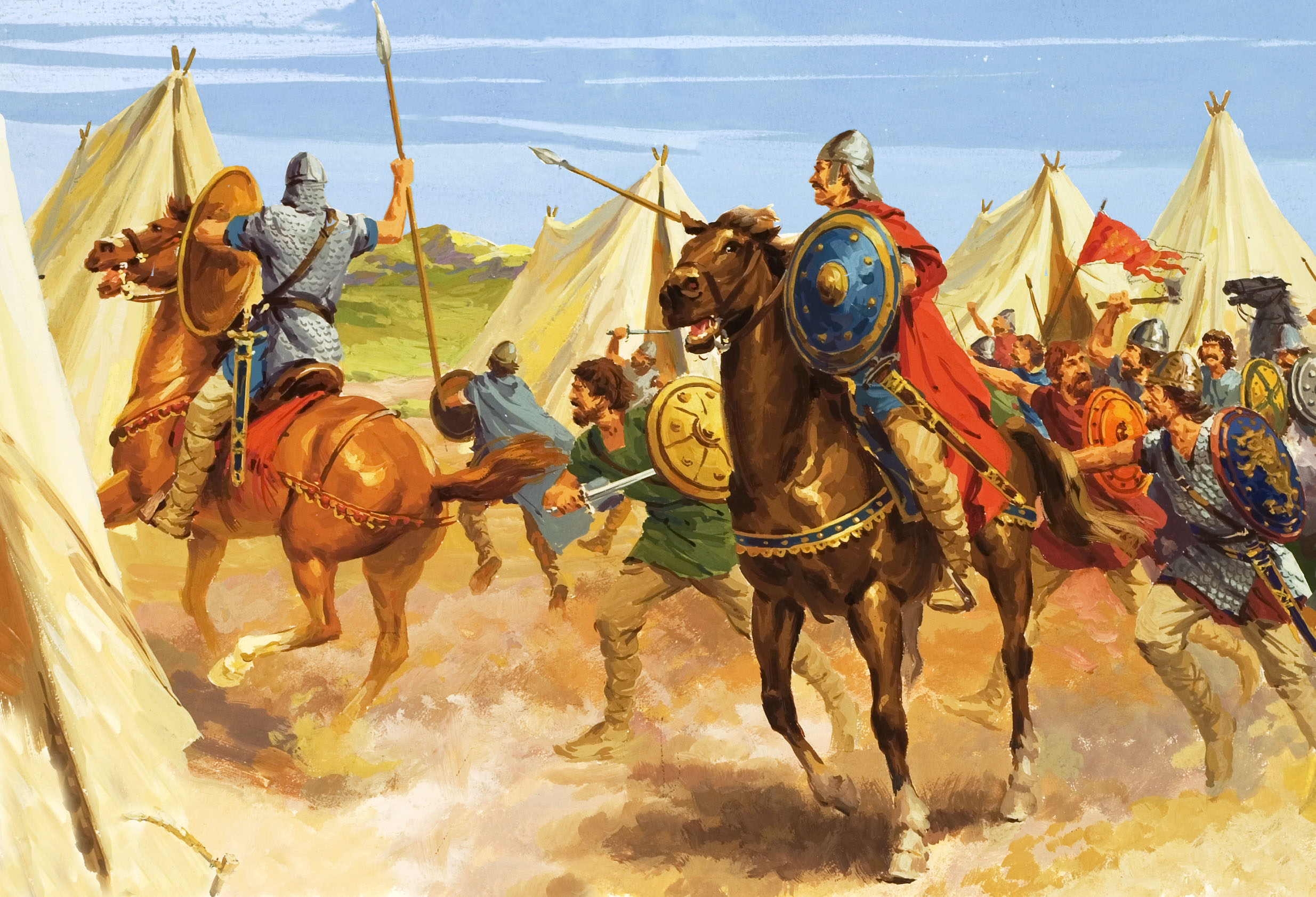 Muslimerna tränger in i frankerriket | varldenshistoria.se