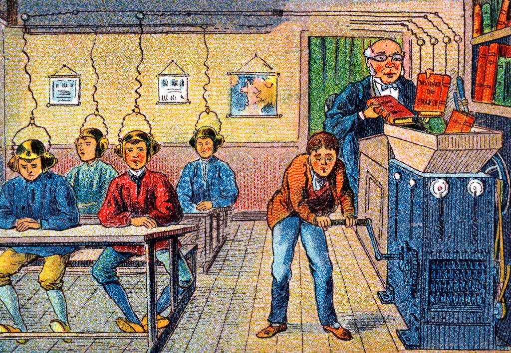 Se tegningerne: Fremtiden fik vinger i 1800-tallet | Historienet.dk