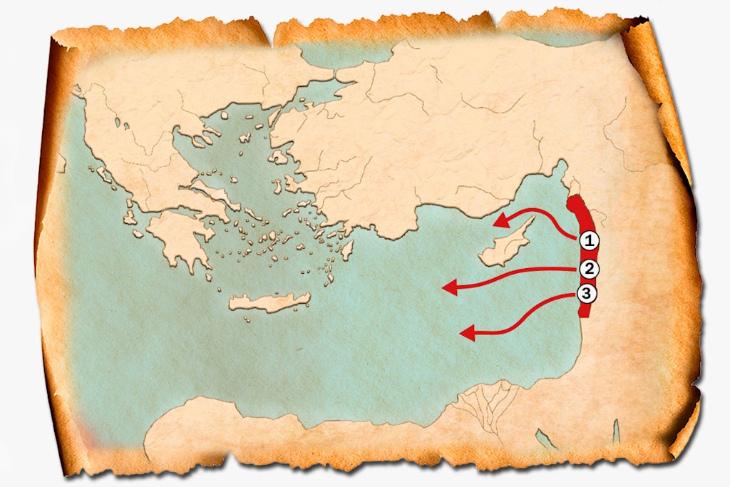 Feniciërs veroverden Middellandse Zee met handel | Historianet.nl