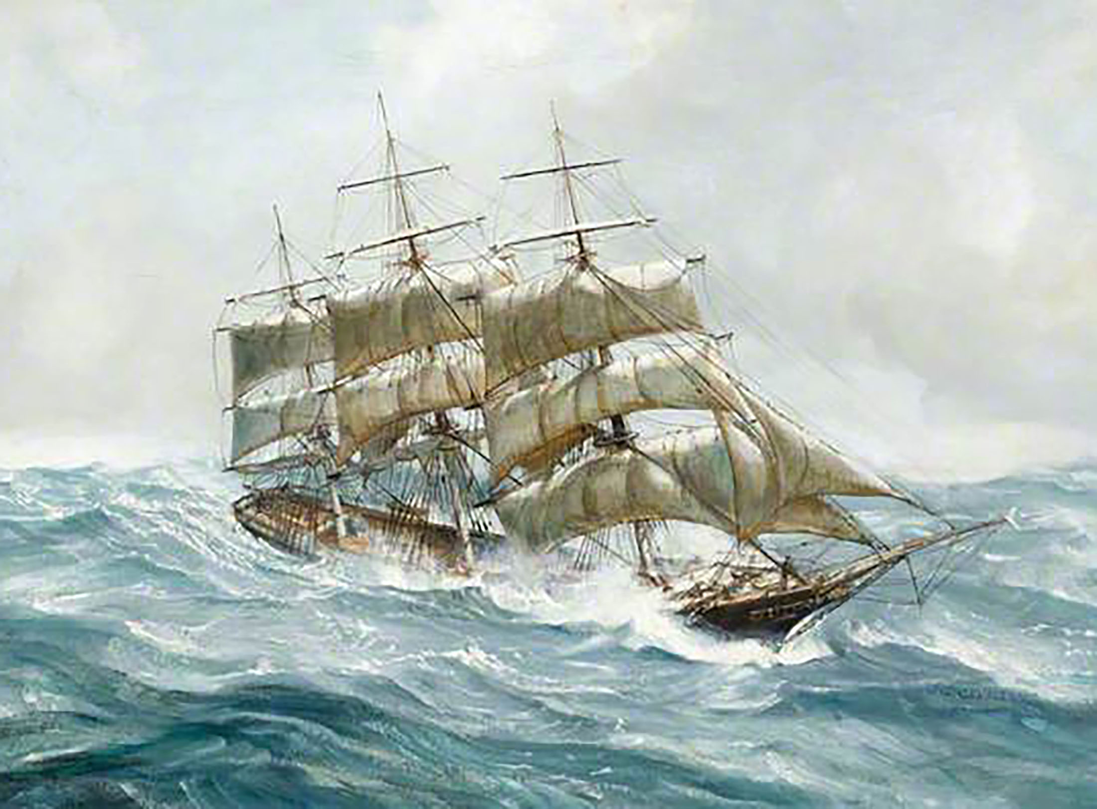 Effektiviteten var en viktig faktor för 1800-talets segelfartyg ...