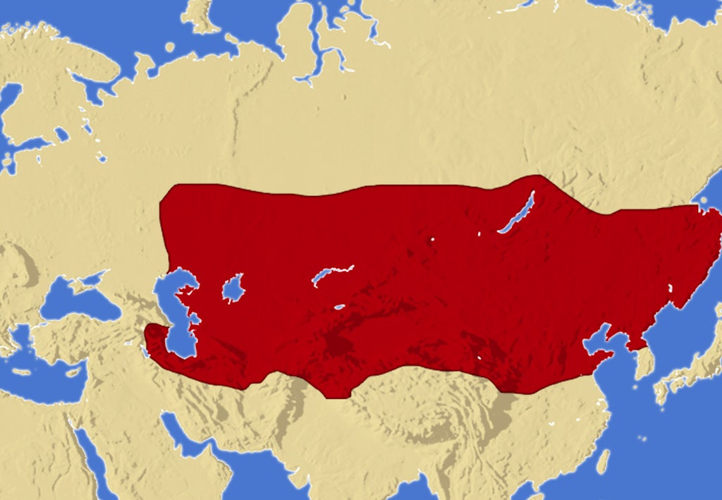 Hur stort var mongolernas rike? | Varldenshistoria.se