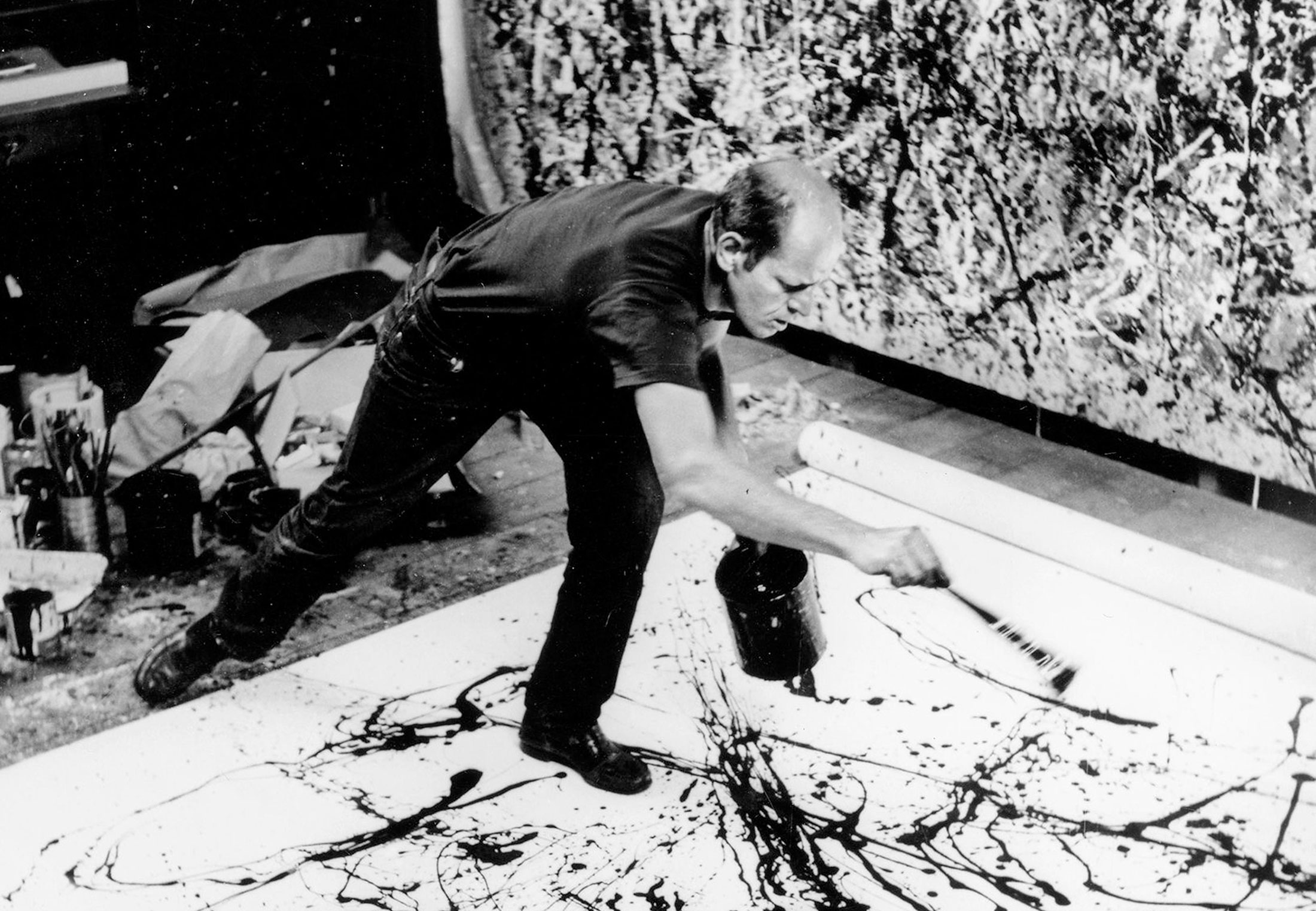 Jackson Pollock: Zuipende druppelschilder liet de kunst vrij ...