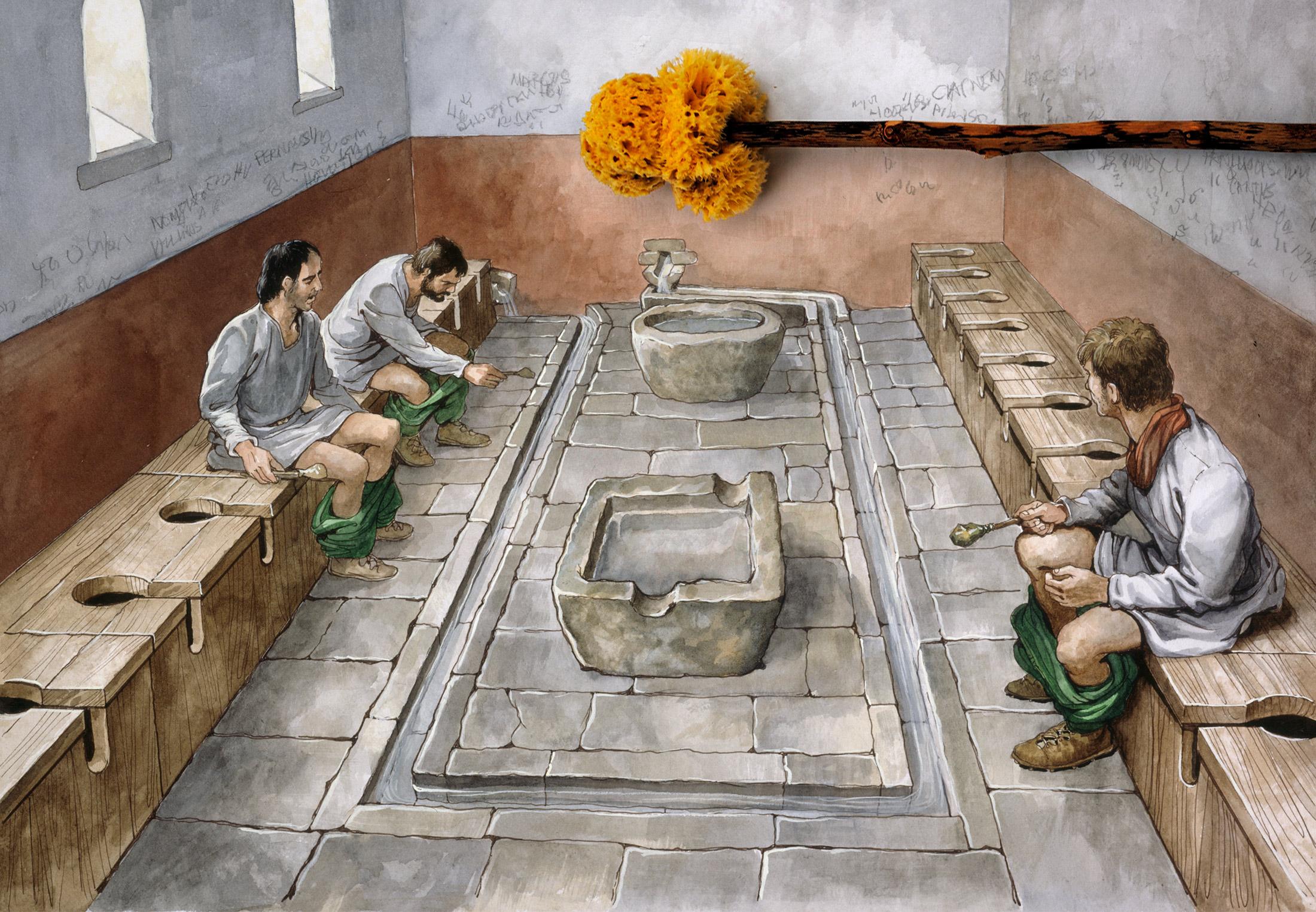 Romersk toalettpapir var en svamp på en pinne | historienet.no