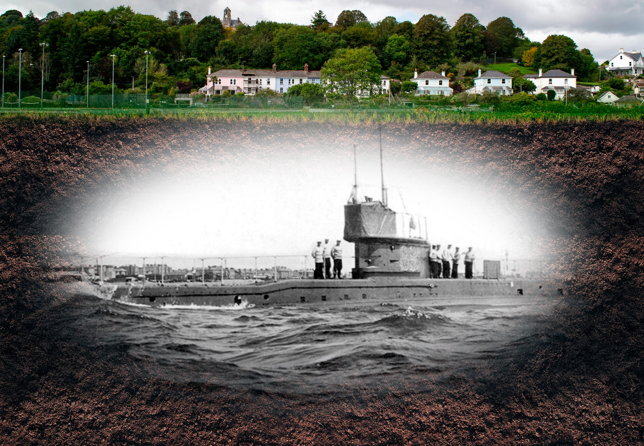 Ubåd ligger begravet under offentlig park | historienet.dk