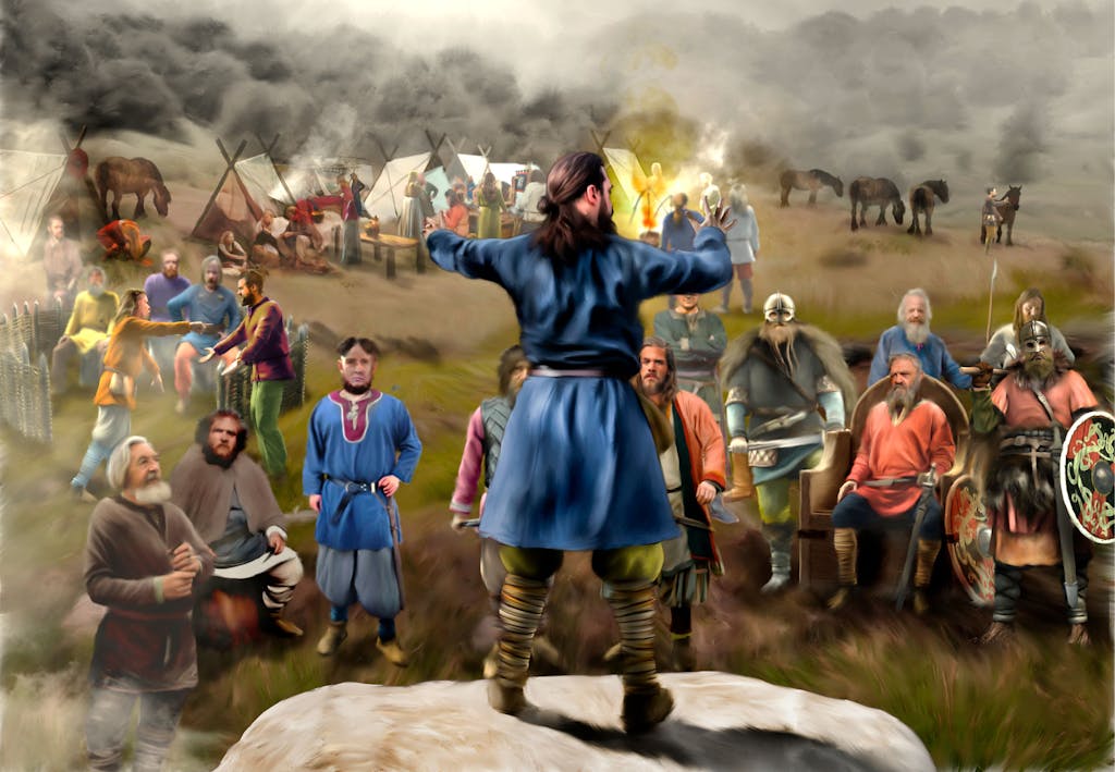 Vikingarnas kristna arvingar stramade åt sitt grepp om trälarna ...