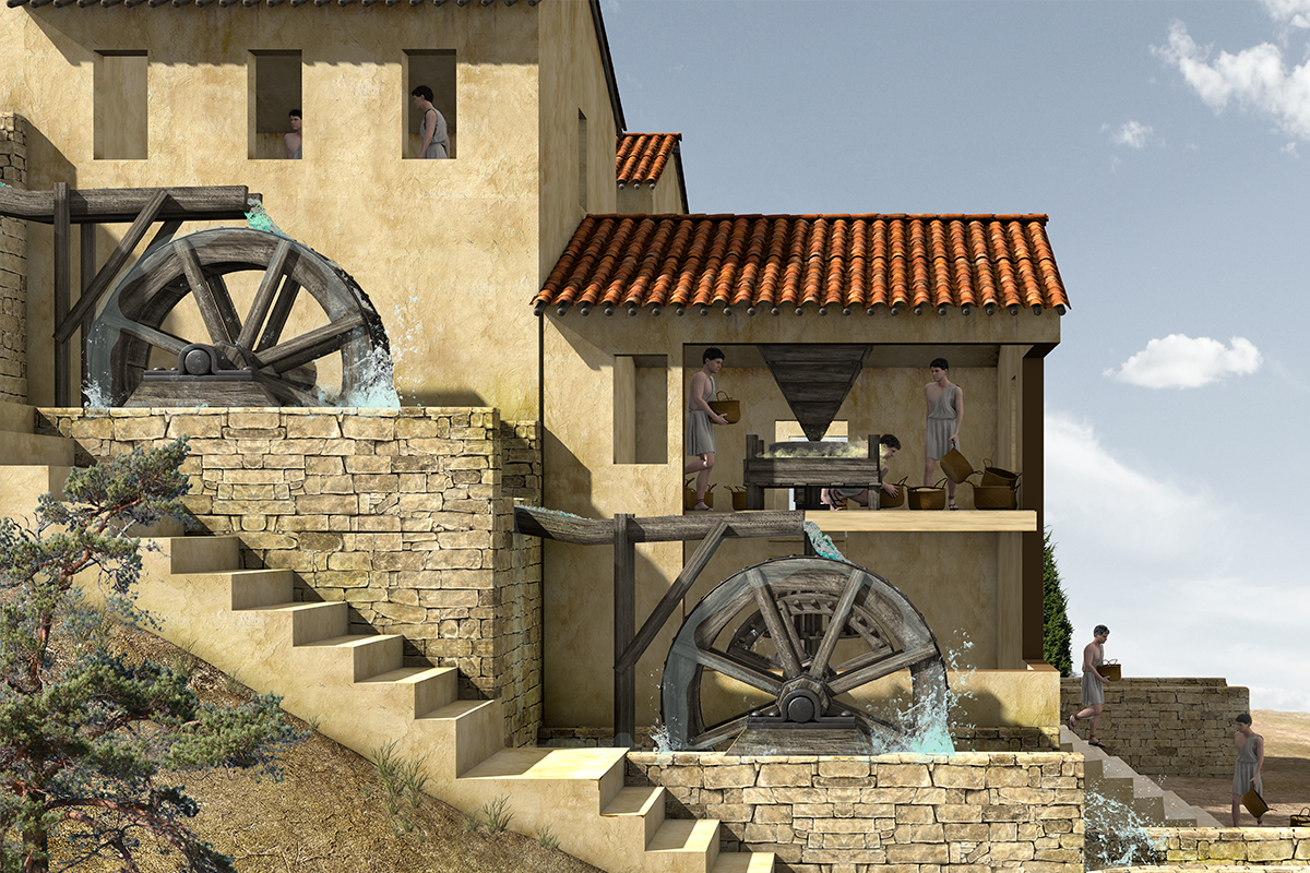 Romerrigets superkværn var 1.400 år forud for sin tid | historienet.dk