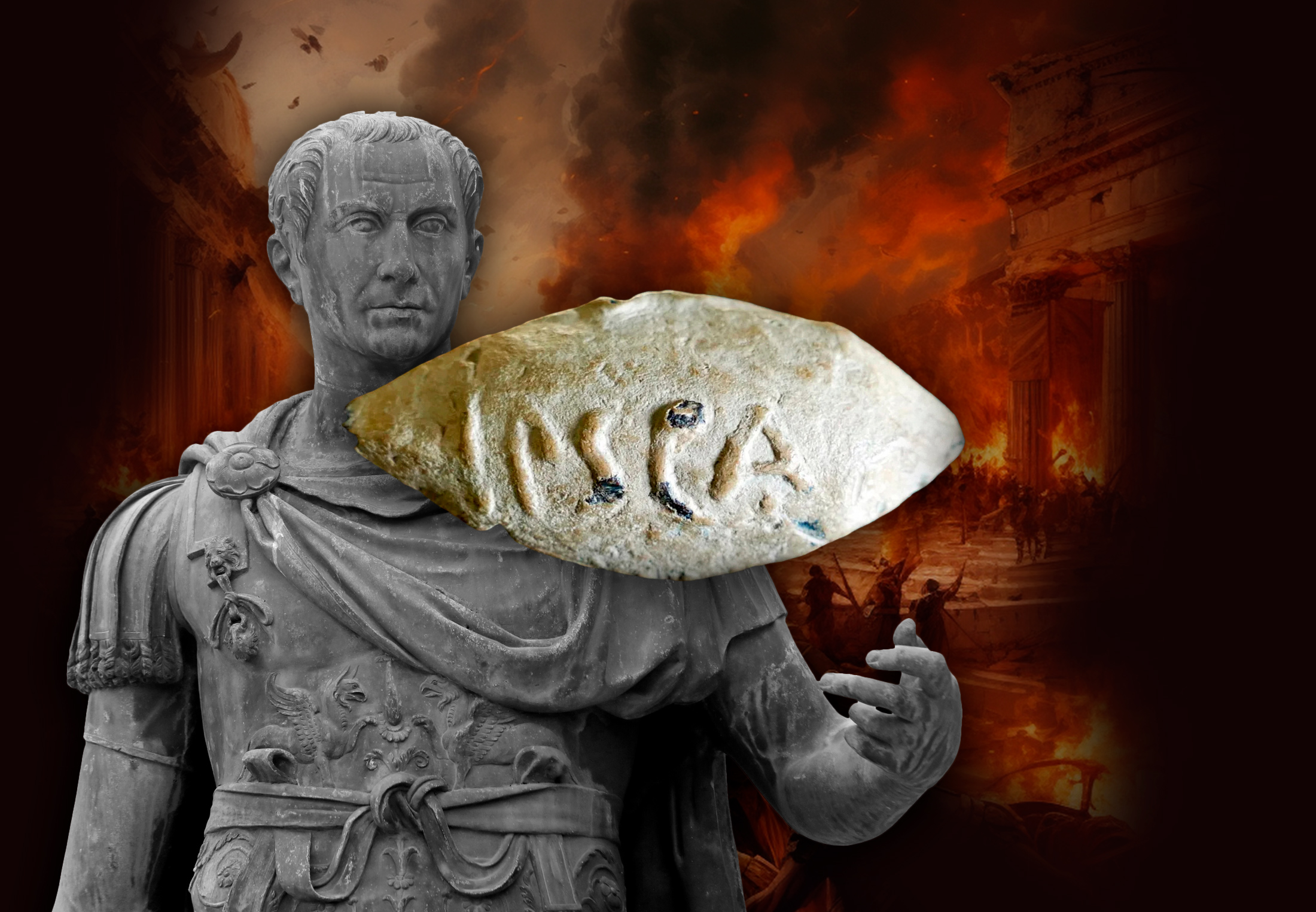 Kogel met naam van Caesar gevonden in Spanje | historianet.nl