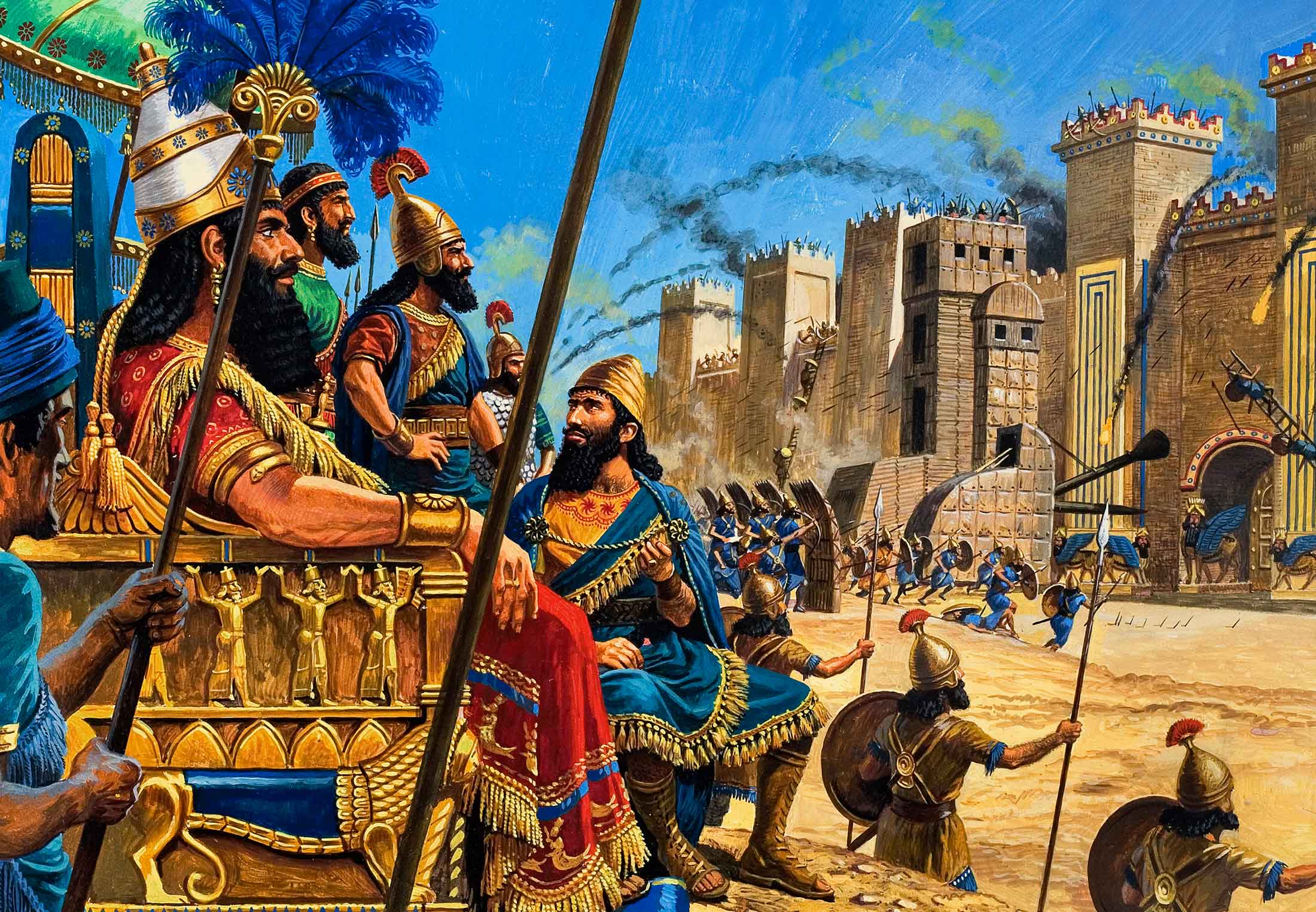 Relief forestillende assyrisk konge fundet i Irak | historienet.dk