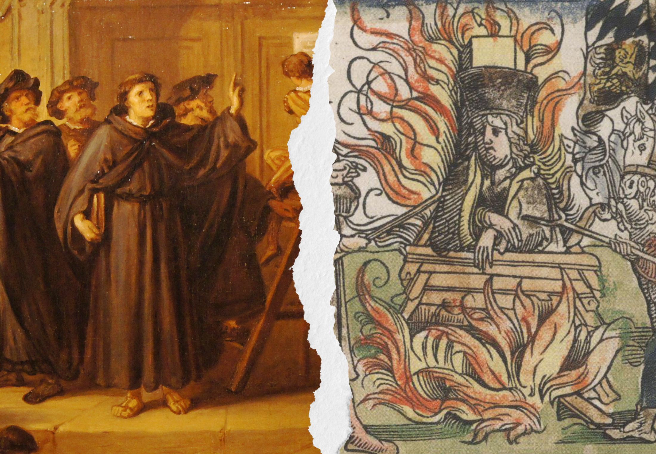 Hvorfor blev Luther ikke brændt på bålet? | historienet.dk