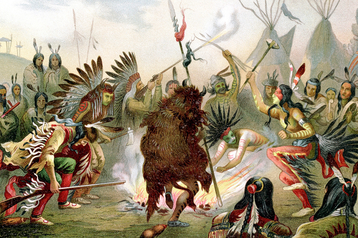 Blodpenge og bisonmøg skabte ro i lejren | historienet.dk