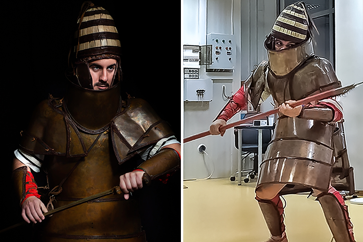 Græske marinesoldater tester bronzealderrustning | historienet.dk