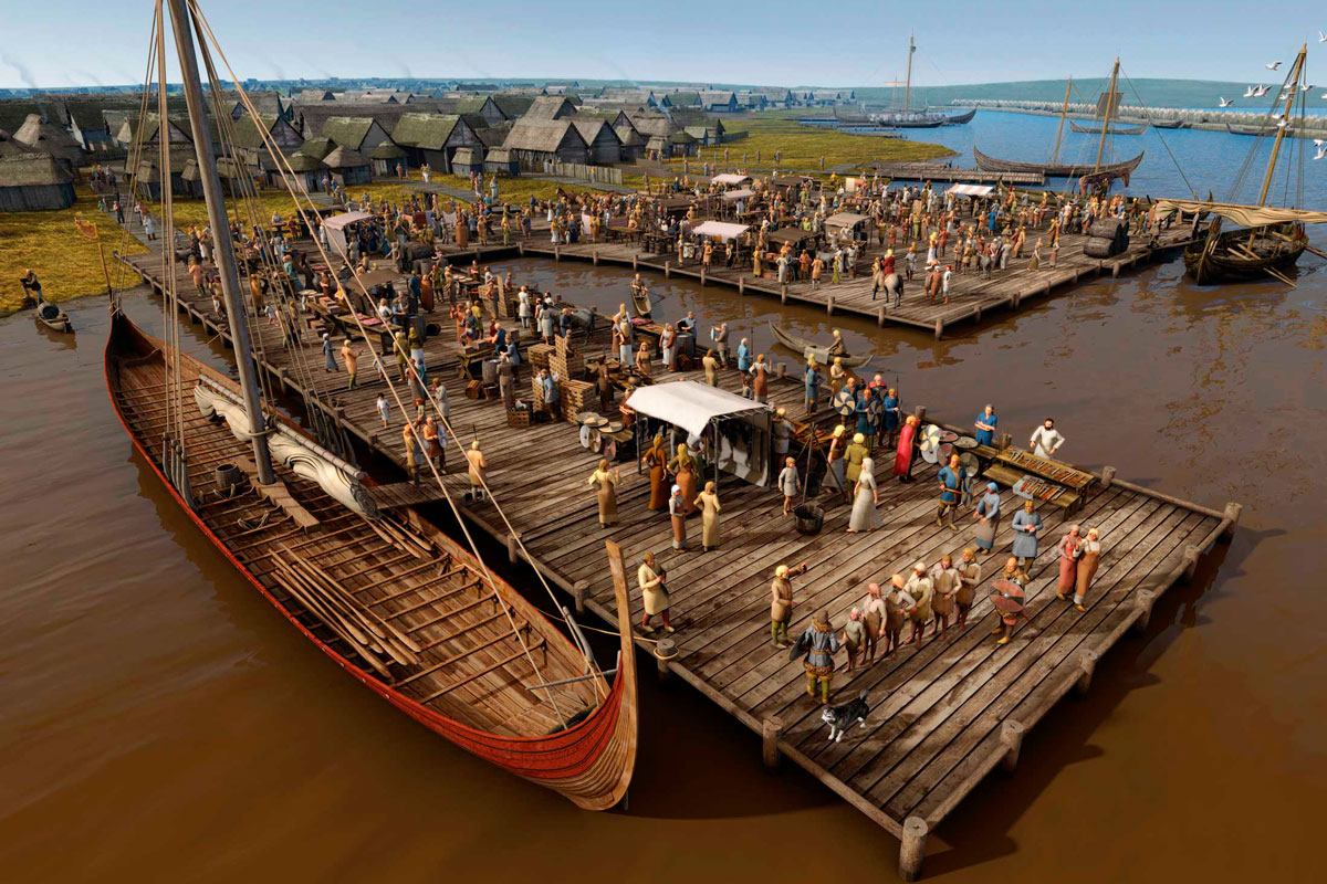 Hedeby - hele Europa kom til vikingernes hovedstad | historienet.dk