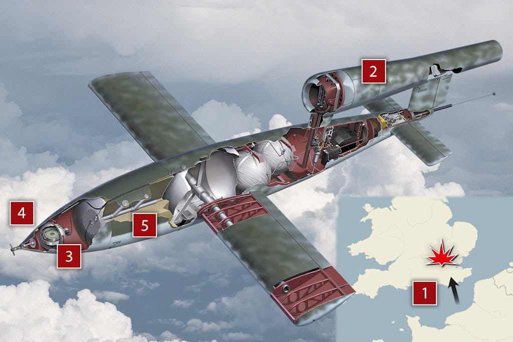 V1-bomben var Hitlers hævn: Terror over London | historienet.dk
