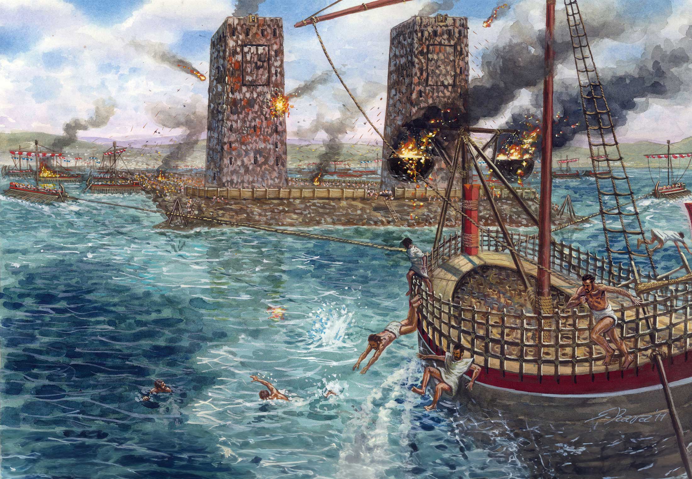 Alexander den Store gjorde ø-byen Tyrus landfast | historienet.dk