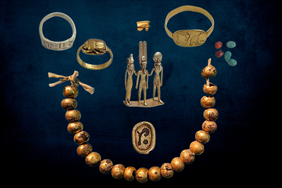 Gevuld met magische amuletten: Prachtige Egyptische goudschat gevonden ...