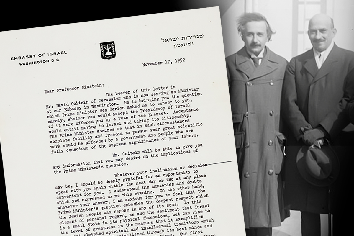 Albert Einstein tackade nej till att bli president i Israel ...