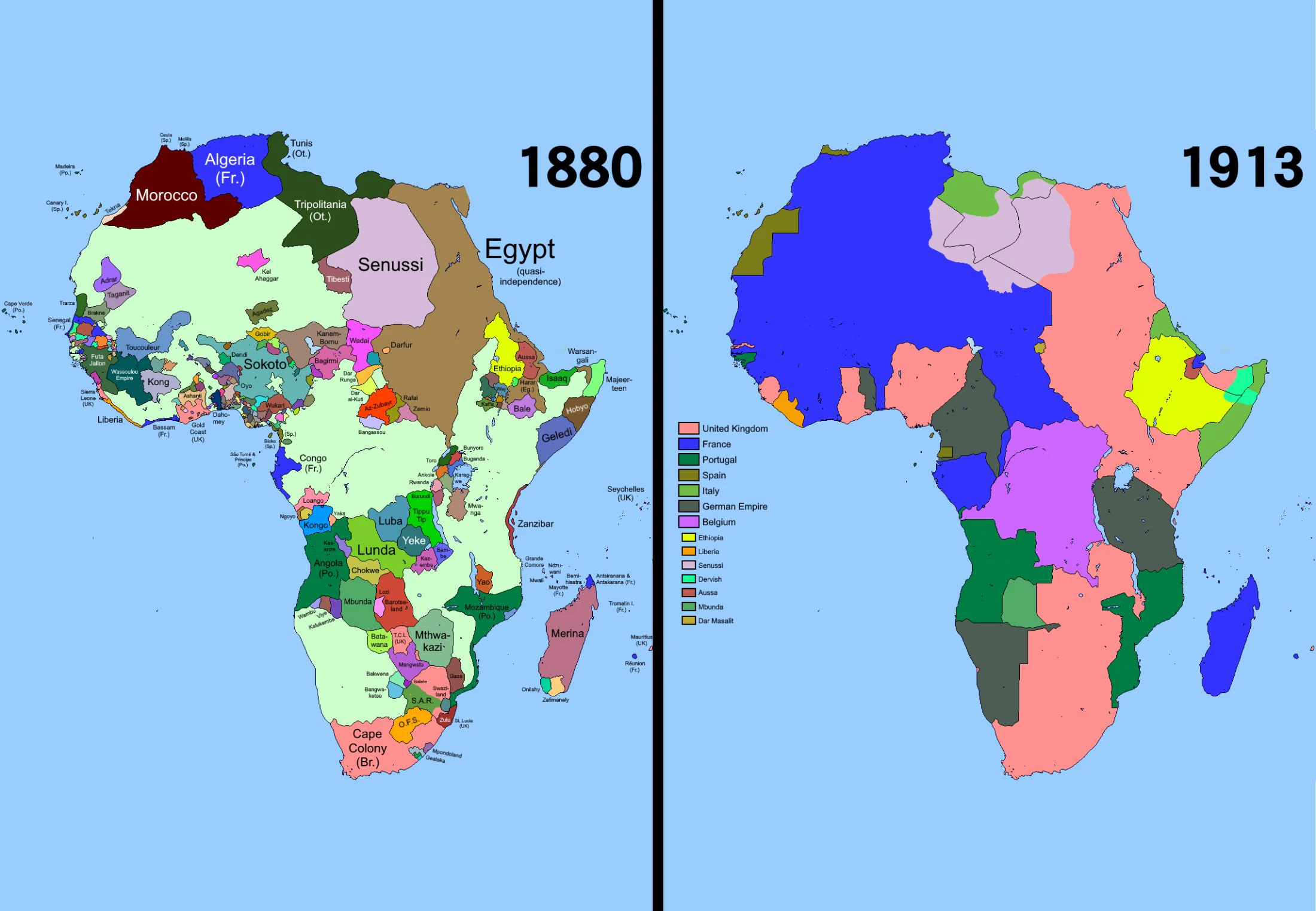 Varför har länderna i Afrika helt raka gränser? | varldenshistoria.se