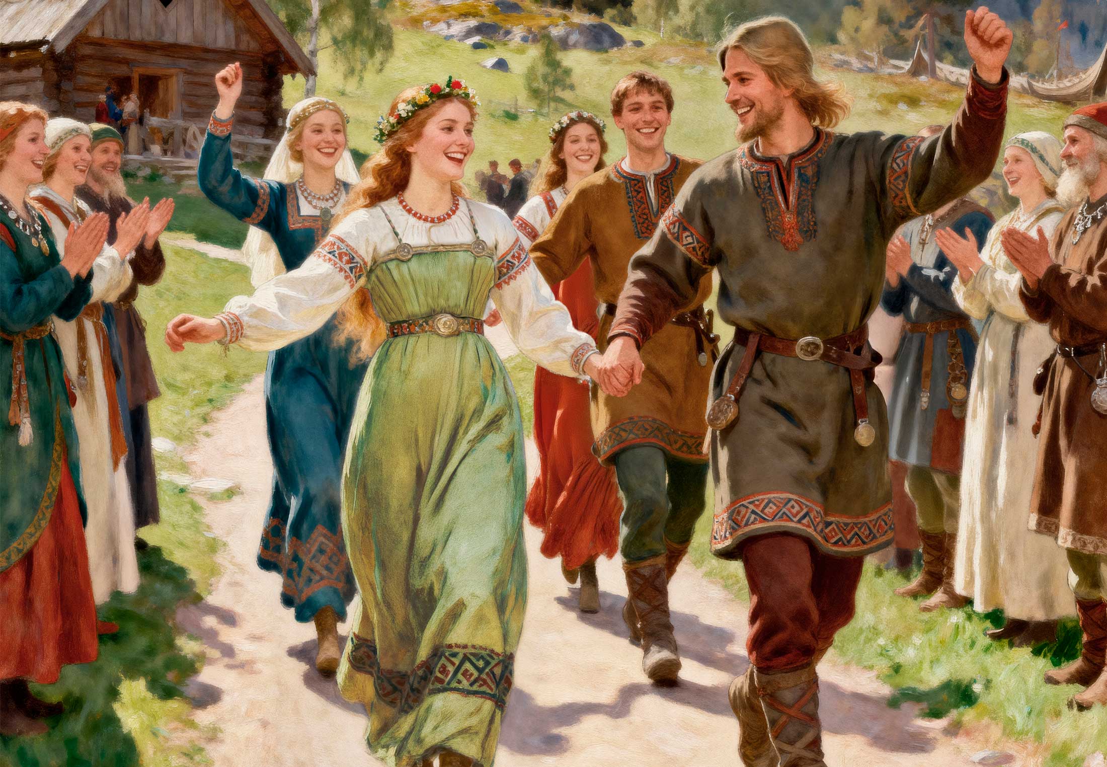 Vikingerne morede sig med sjofle sange og voldeligt boldspil ...