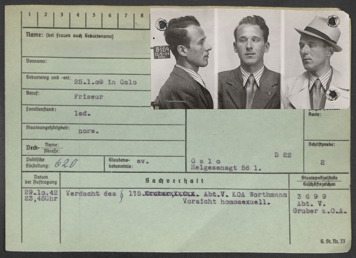 Nazisterna arresterade norska män för homosexualitet | varldenshistoria.se