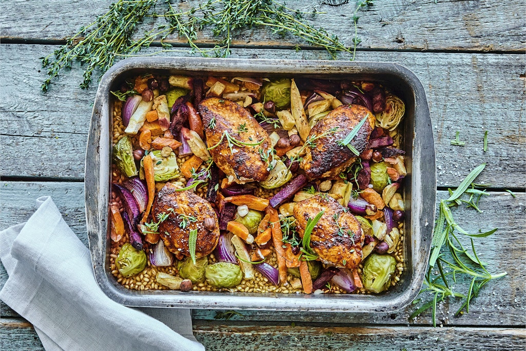 Paprika-kylling i fad (opskrift) | I FORM