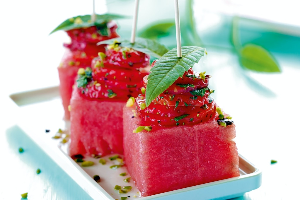 Vattenmelonsallad med fetaost och valnötter | I FORM