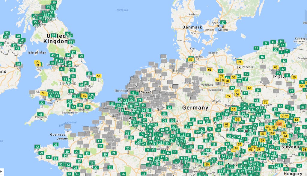 Smog-kaart geeft inzicht in luchtverontreiniging op aarde | wibnet.nl