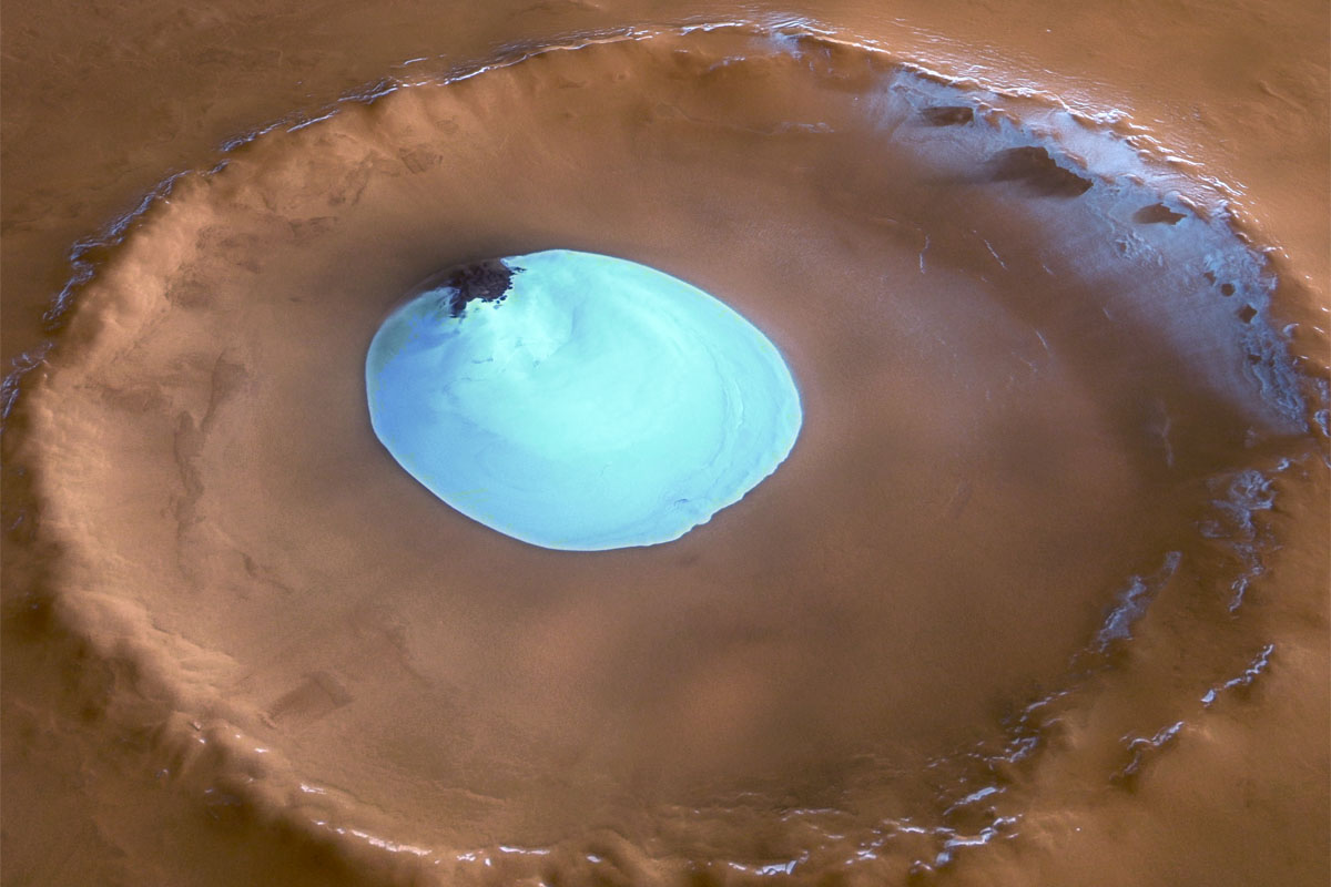 Mars’ early atmosphere may be hidden in the planet's surface ...