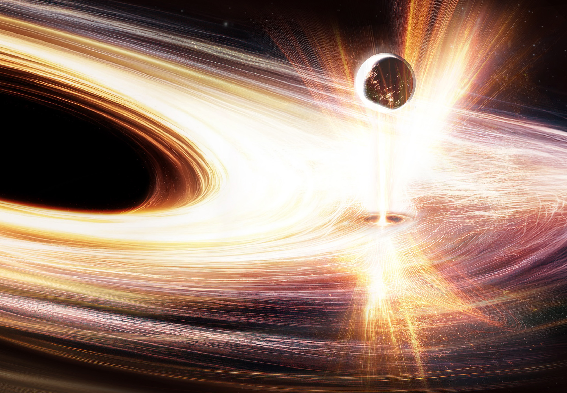 Et sovende svart hull har våknet – og nå bombarderer det universet med ...