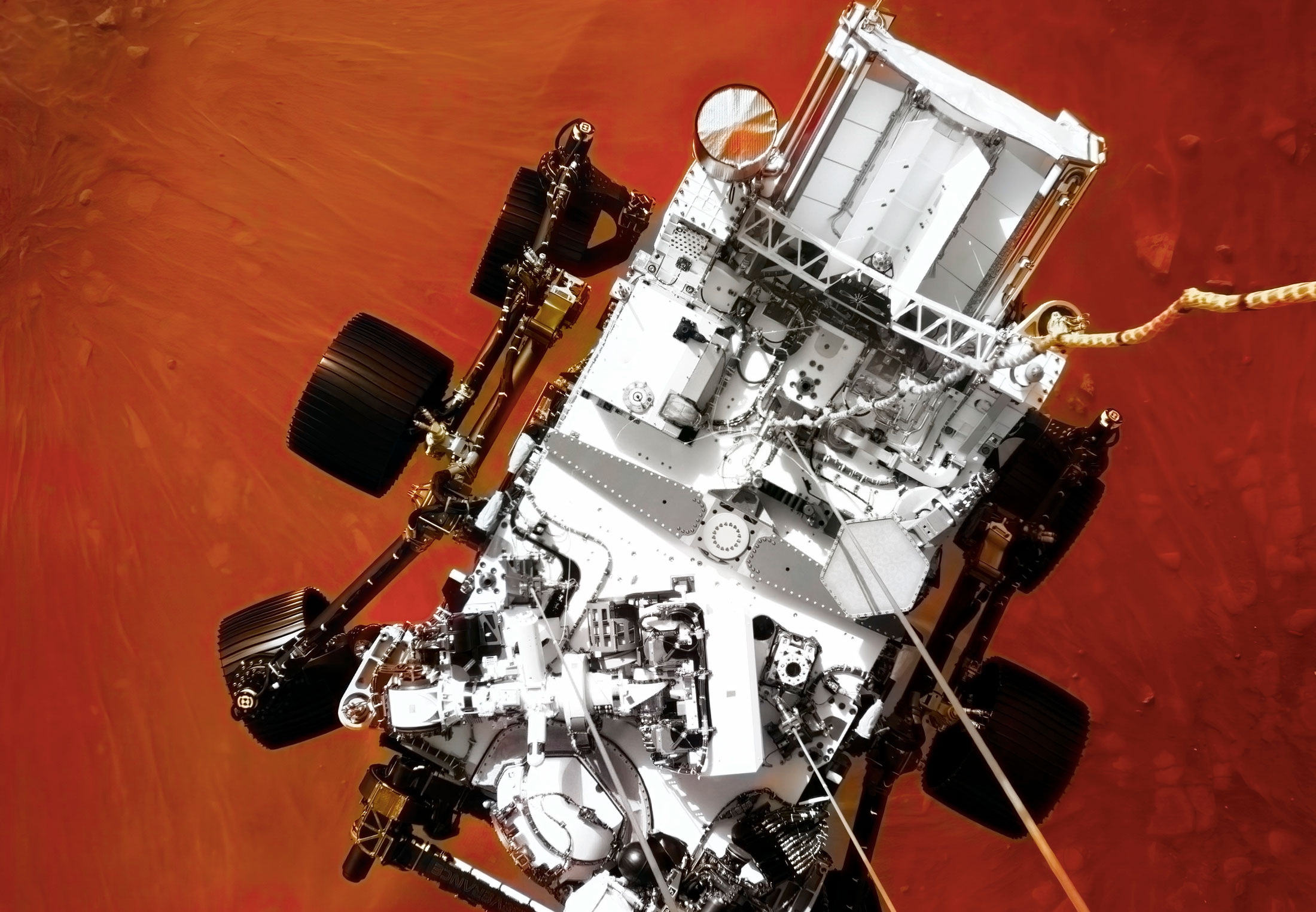 NASA’s Perseverance-rover finder klippe på Mars, der skiller sig ud fra ...