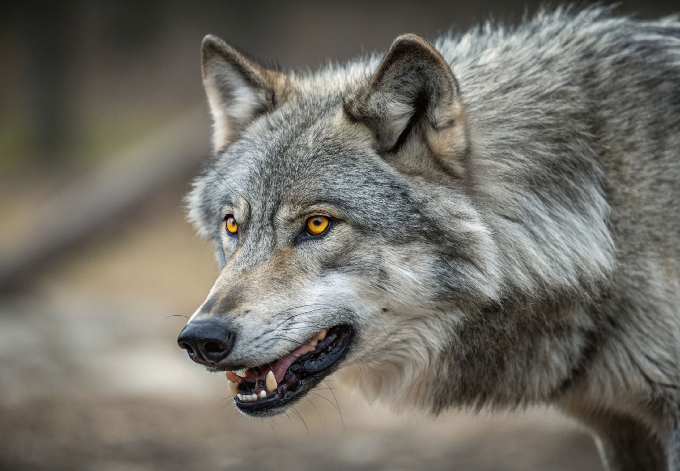 Wolves captured on camera in a dramatic and unexpected incident deep ...