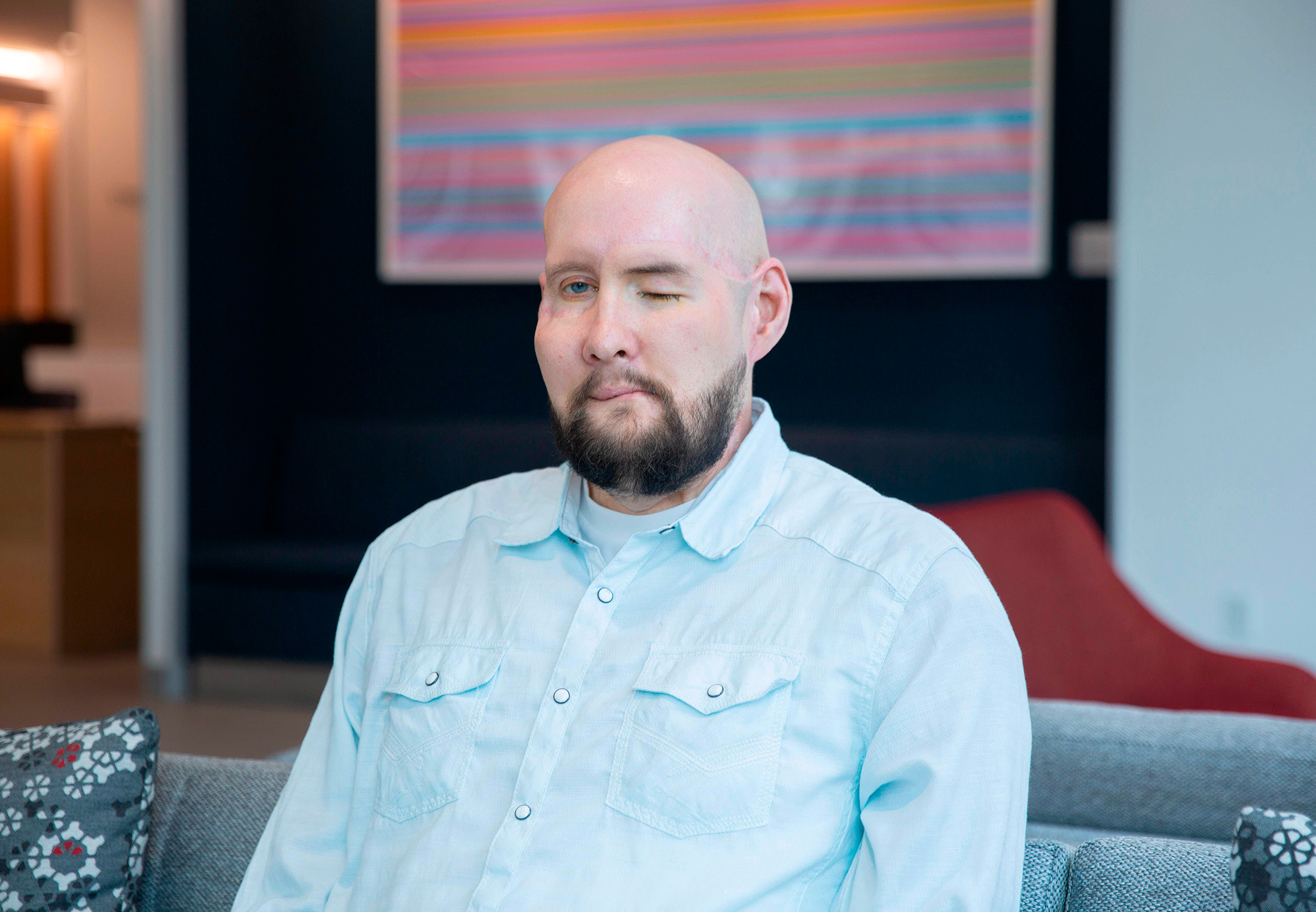 Family father has made a remarkable recovery after landmark eye ...