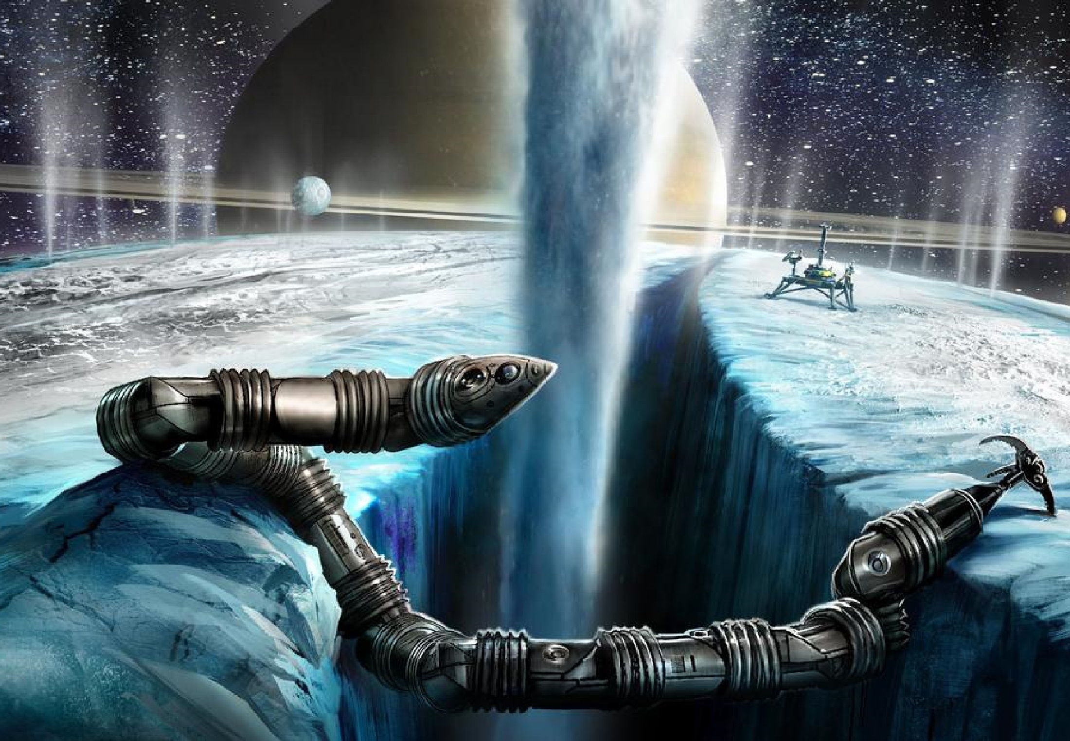 Robotslang zoekt naar leven op ijsmaan van Saturnus | wibnet.nl
