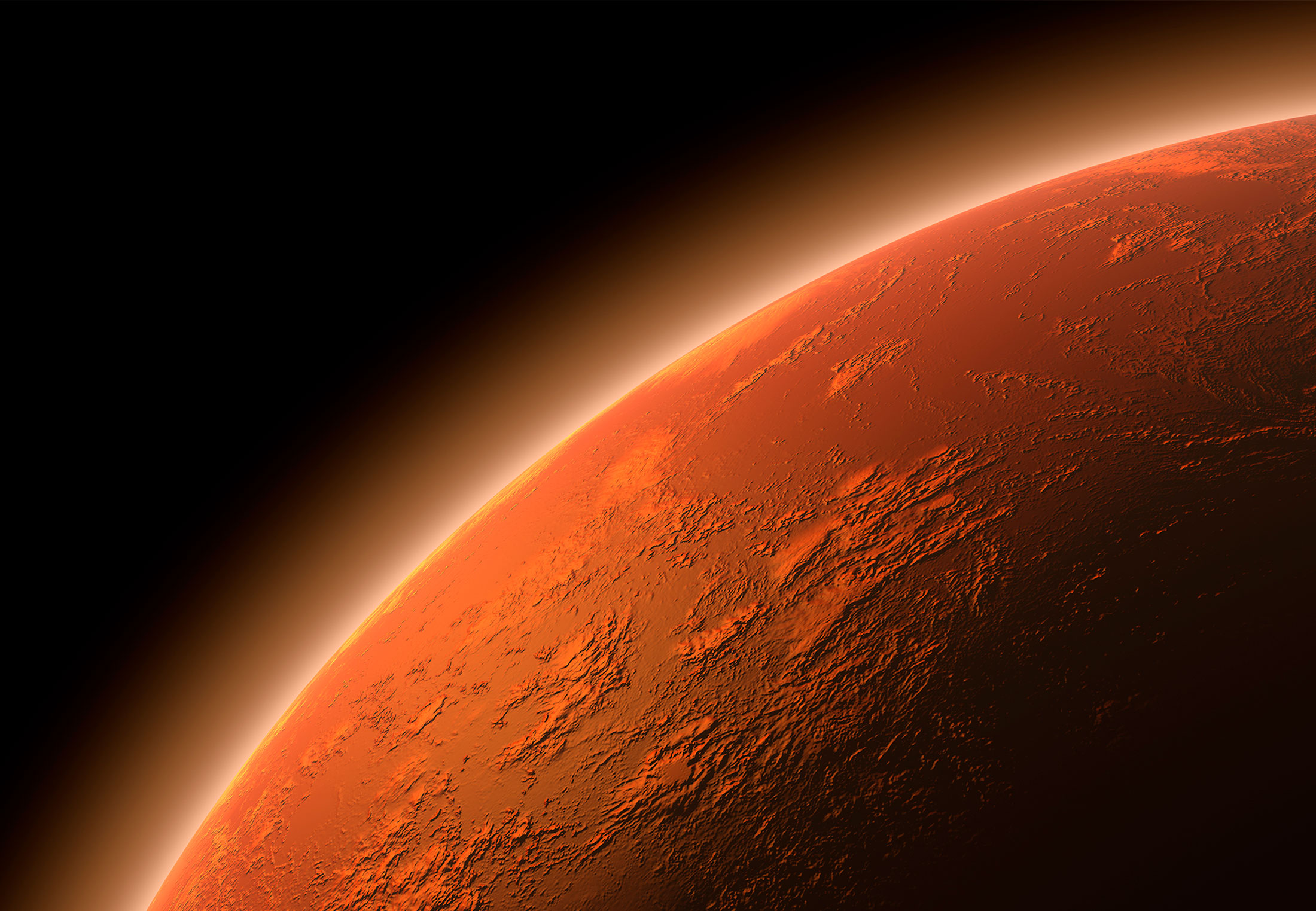 Mars’ early atmosphere may be hidden in the planet's surface ...