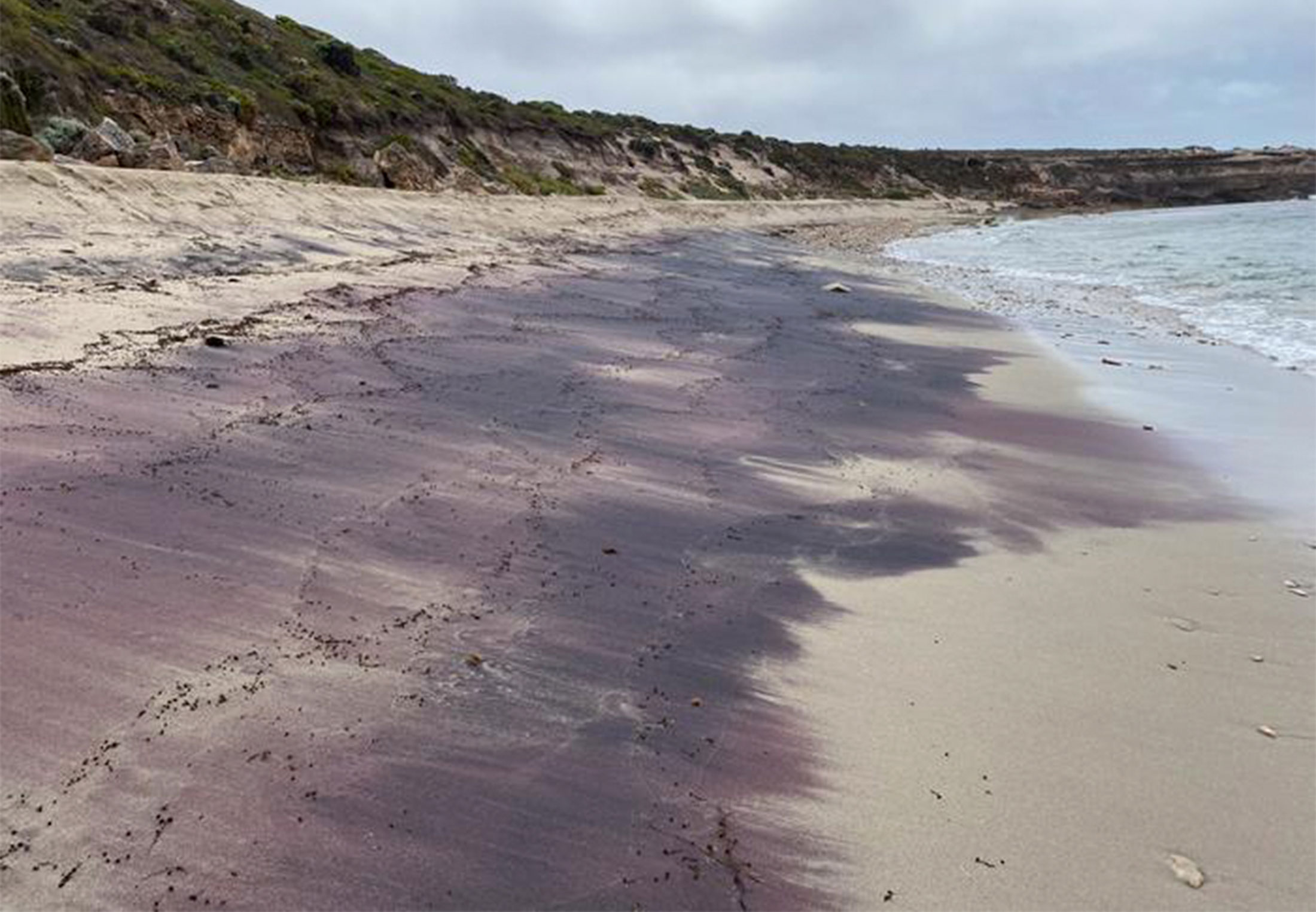 Berg avslöjade av rosa sand i Australien | illvet.se