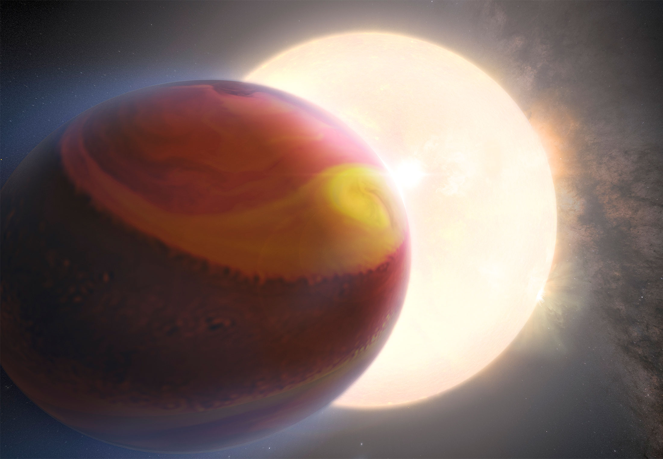 Exoplanet has highly unusual weather, according to 3D model ...