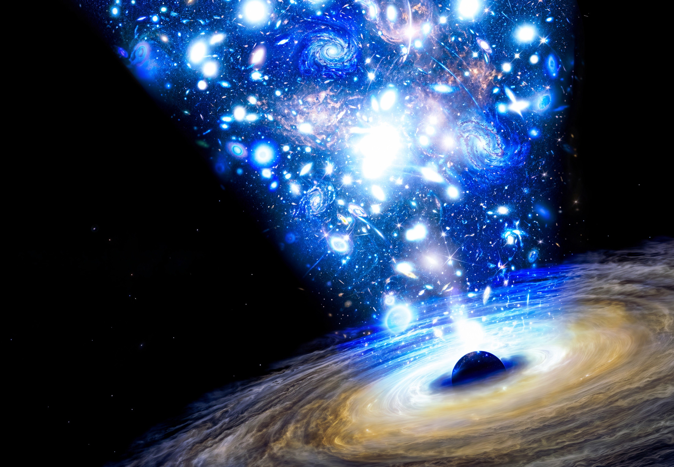 Bekijk de foto: Wetenschappers observeren zeer zeldzame Einsteinring ...