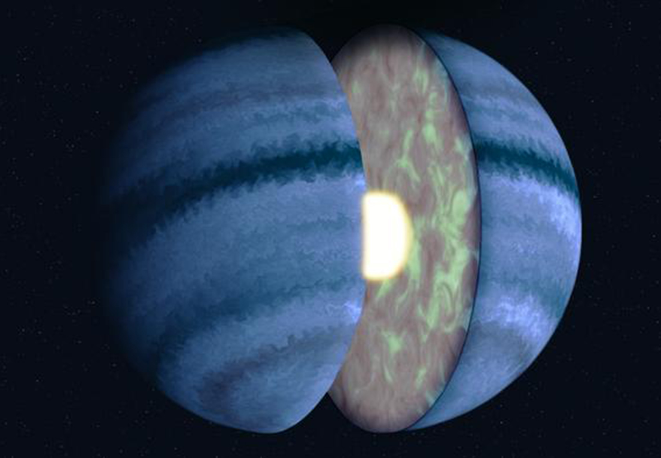 Eerste glimp opgevangen van binnenste van exoplaneet | wibnet.nl