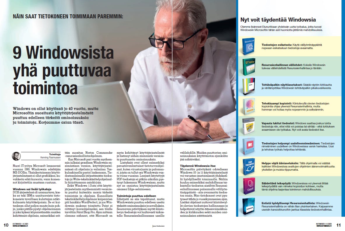 9 Windowsista yhä puuttuvaa toimintoa | kotimikro.fi