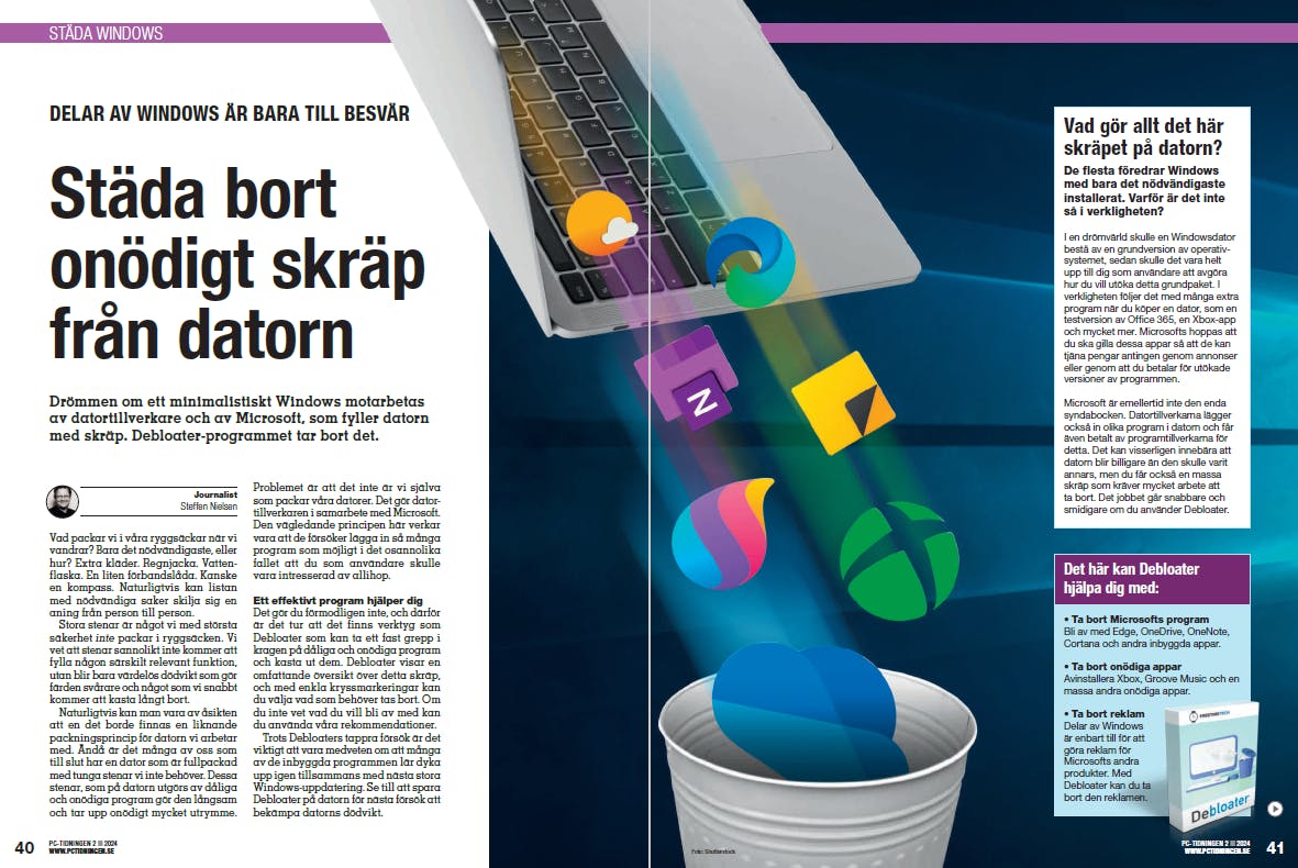 Debloater - ta bort skräp från datorn | pctidningen.se