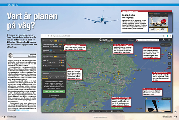 Se vart alla flygplan i luften är på väg | pctidningen.se